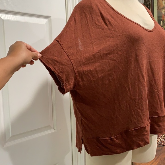 Free People | Tops | Free People Rust Colored Top Size Medium | Poshmark